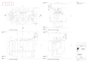 Drawing 004.8 High Voltage Transformer Plan and Elevations – Rigifa